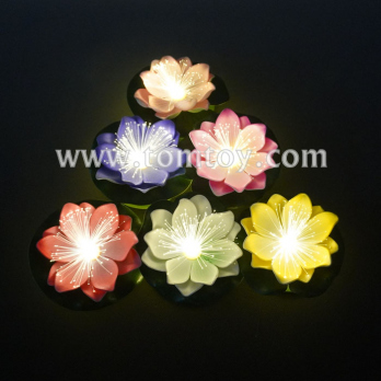 Optical Fiber Lotus Night Light-Tomtoy