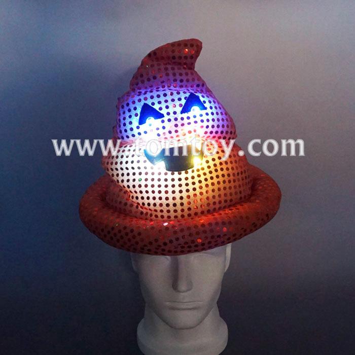 Orange Poop Emoji Hat Light Up Costume-Tomtoy