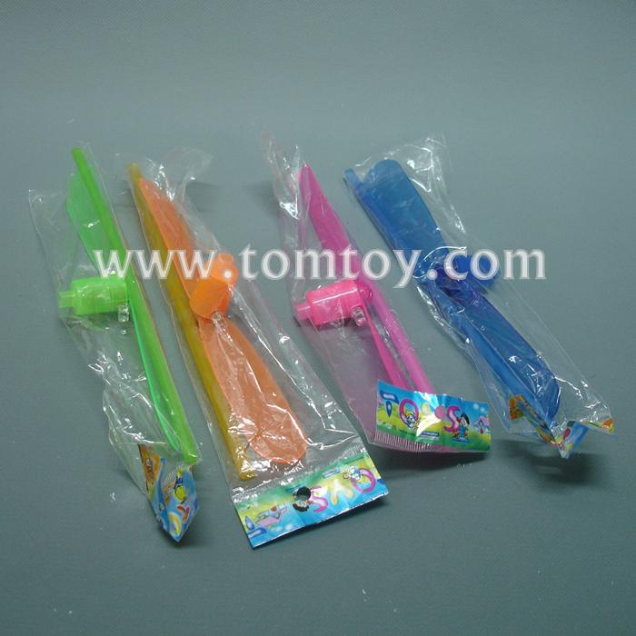 Party Toys Rocket Copters Slingshot LED Bamboo Dragonfly-Tomtoy
