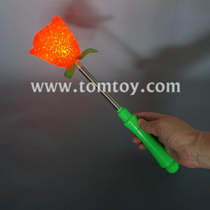 Plastic LED Rose Light Up Wand-Tomtoy