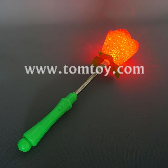 Plastic LED Rose Light Up Wand-Tomtoy
