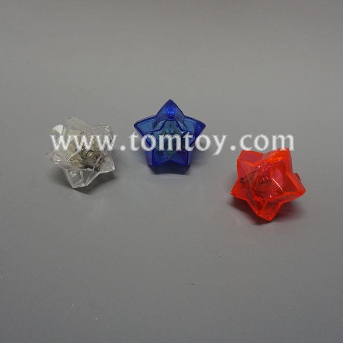 Plastic Star Shape LED Rings-Tomtoy