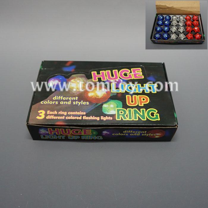 Plastic Star Shape LED Rings-Tomtoy