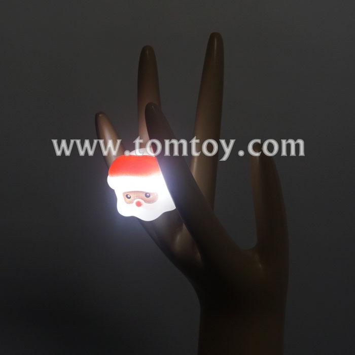 Santa Claus Light Up Rings-Tomtoy