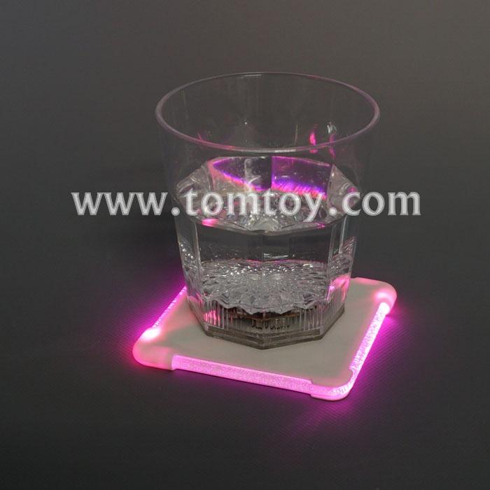 Slim LED Square Drink Coaster-Tomtoy