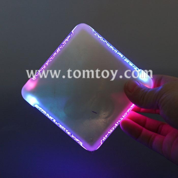 Slim LED Square Drink Coaster-Tomtoy