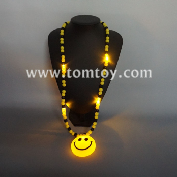 Smiley Light Up Beads Necklace-Tomtoy